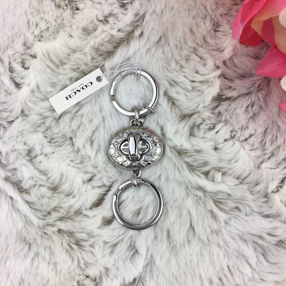 Coach | Accessories | Coach Signature Turnlock Valet Key Ring | Poshmark